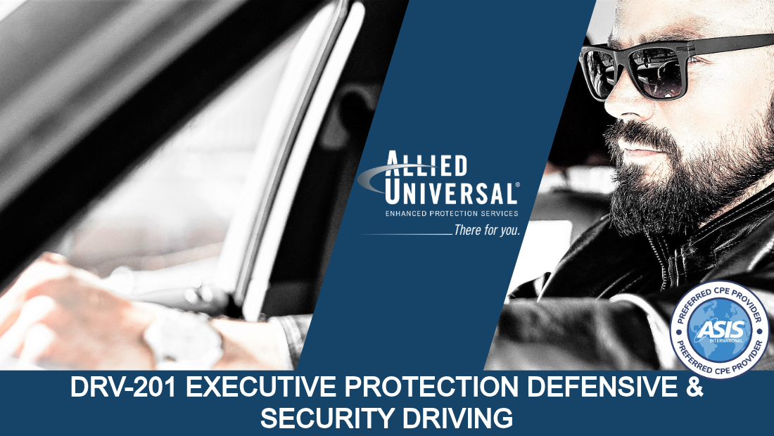 Security Driving & Vehicle Dynamics : Training Operations Group ...