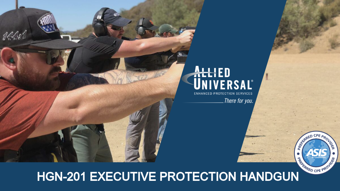Executive Protection Handgun : Training Operations Group | Allied ...