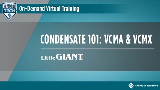 Condensate 101: VCMA & VCMX : Franklin Water