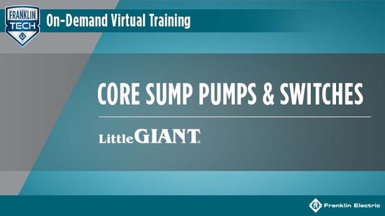 Core Sump & Switches : Franklin Water