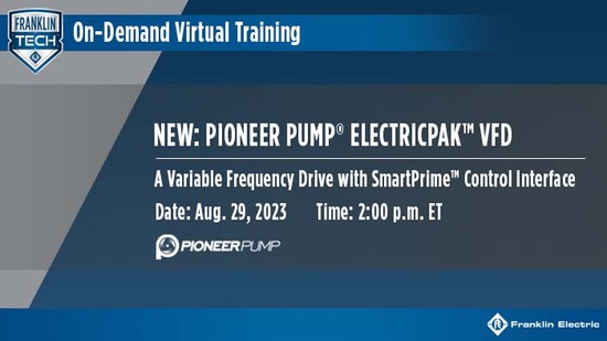 NEW: Pioneer Pump® ElectricPAK™ VFD : FranklinTECH