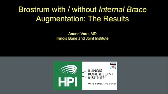 Foot and Ankle Fellowship Forum: Brostrom Repair With/Without the ...