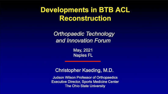 OTIF: Developments in BTB ACL Reconstruction : OrthoPedia