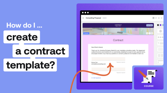 How do I create a contract template? : HoneyBook Education