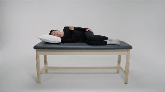 Side-Lying Shoulder Inward Rotation : OrthoPedia Patient