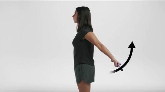 Standing Both-Shoulder Stretch Behind the Body With a Cane : OrthoPedia ...