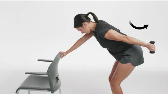Standing Bent-Over Arm Kick Backs : OrthoPedia Patient