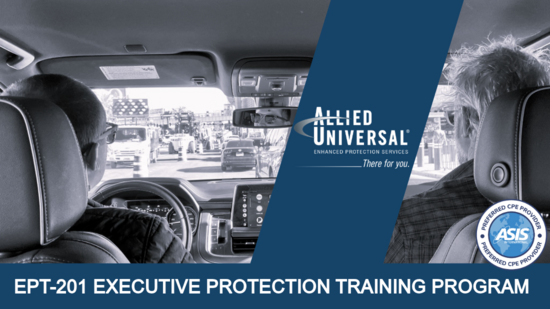 EXECUTIVE PROTECTION TRAINING PROGRAM (EPT-201) : Training Operations ...