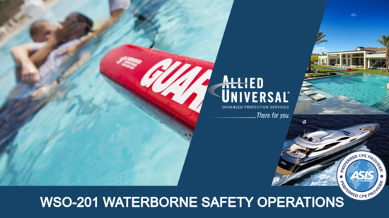 WATERBORNE SAFETY OPERATIONS (WSO-201) : Training Operations Group ...