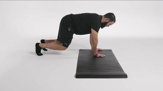 Bear Crawl Sideways With a Loop Band at the Wrists : OrthoPedia Patient