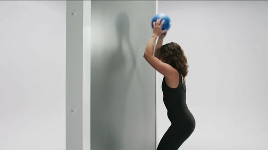 Standing Overhead Ball Bounce on a Wall : OrthoPedia Patient