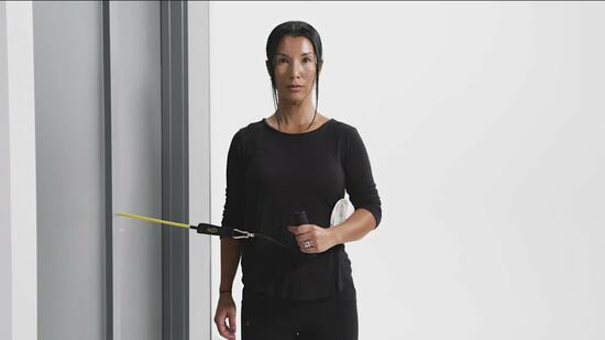 Standing Shoulder Outward Rotation With a Resistance Band : OrthoPedia ...