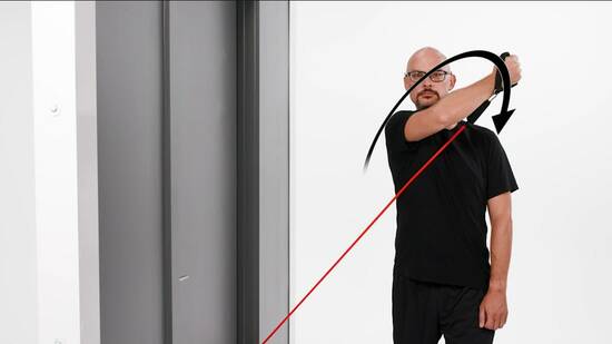 Standing Low to High Diagonal Palm Back With Resistance : OrthoPedia ...