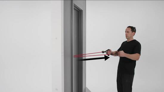 Standing Pull Backs With a Resistance Band : OrthoPedia Patient