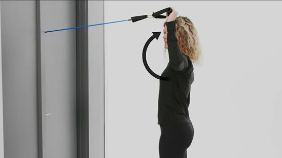 Standing Banded Shoulder Outward Rotation With the Elbow and Shoulder ...