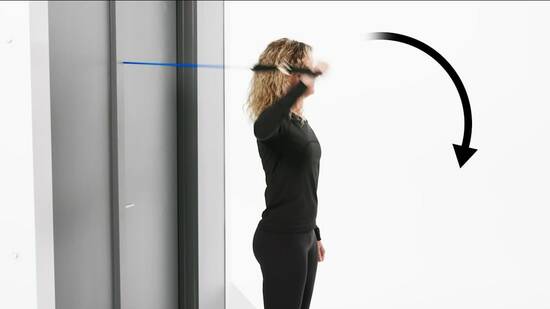 Standing Banded Shoulder Inward Rotation Plyometric with the Elbow and ...