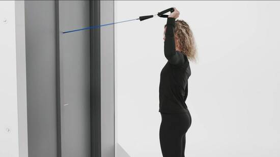 Standing Banded Shoulder Outward Rotation Plyometric With the Elbow and ...