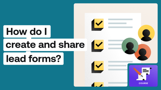 How do I create and share lead forms? : HoneyBook Education