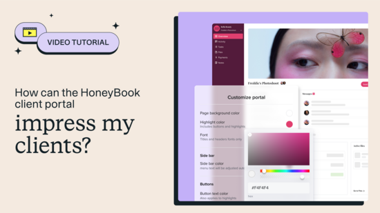 How can the HoneyBook client portal impress my clients? : HoneyBook Education