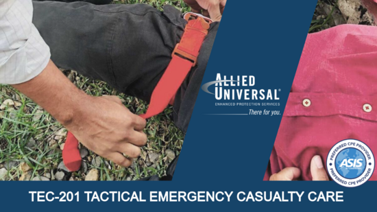TACTICAL EMERGENCY CASUALTY CARE (TEC-201) AUG 17th 2026, Portland OR ...